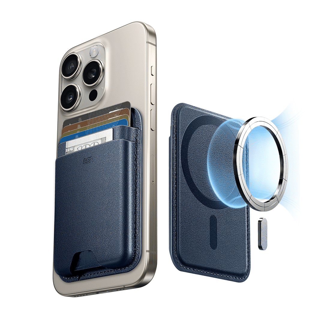 ESR Magnetic Wallet Boost (HaloLock)，Dark Blue - iCenter Iraq